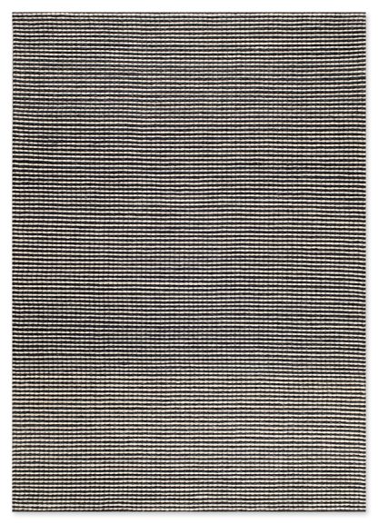 PLEX LINES ΧΕΙΡΟΠΟΙΗΤΟ ΥΦΑΝΤΟ ΧΑΛΙ 160x230 cm-117 BLACK/WHITE - Carpets.gr