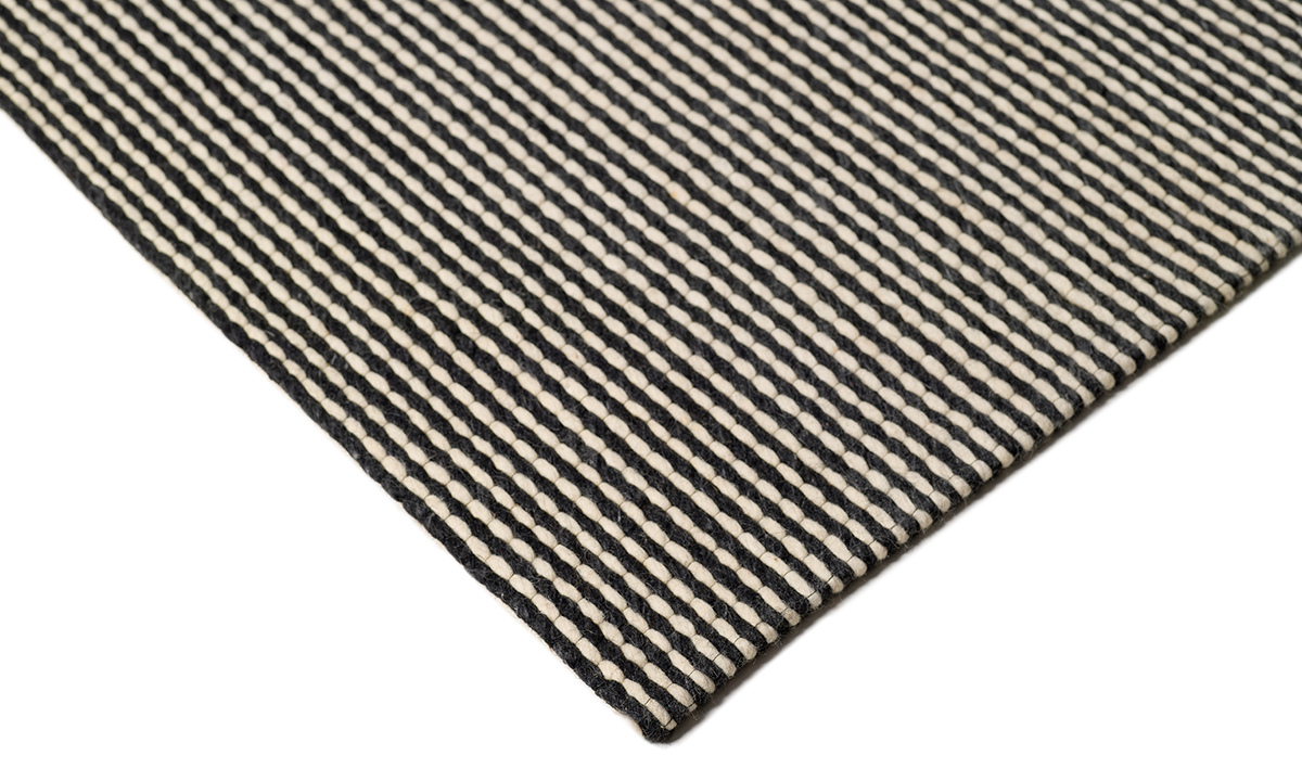 PLEX LINES ΧΕΙΡΟΠΟΙΗΤΟ ΥΦΑΝΤΟ ΧΑΛΙ 160x230 cm-117 BLACK/WHITE - Carpets.gr