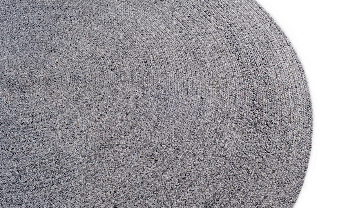 TRESS GREY ΣΤΡΟΓΓΥΛΟ ΧΑΛΙ PET - Carpets.gr